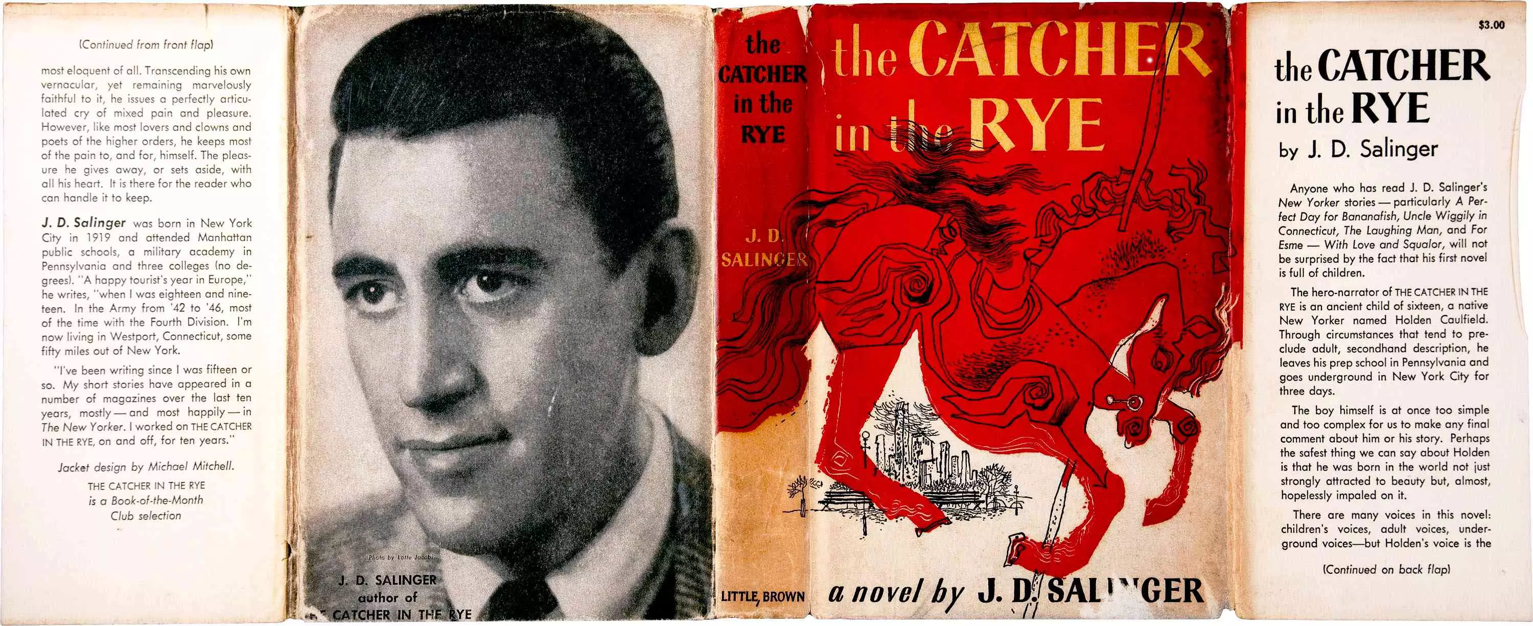 The Catcher in the Rye (1951, ensimmäinen painos suojapaperi)