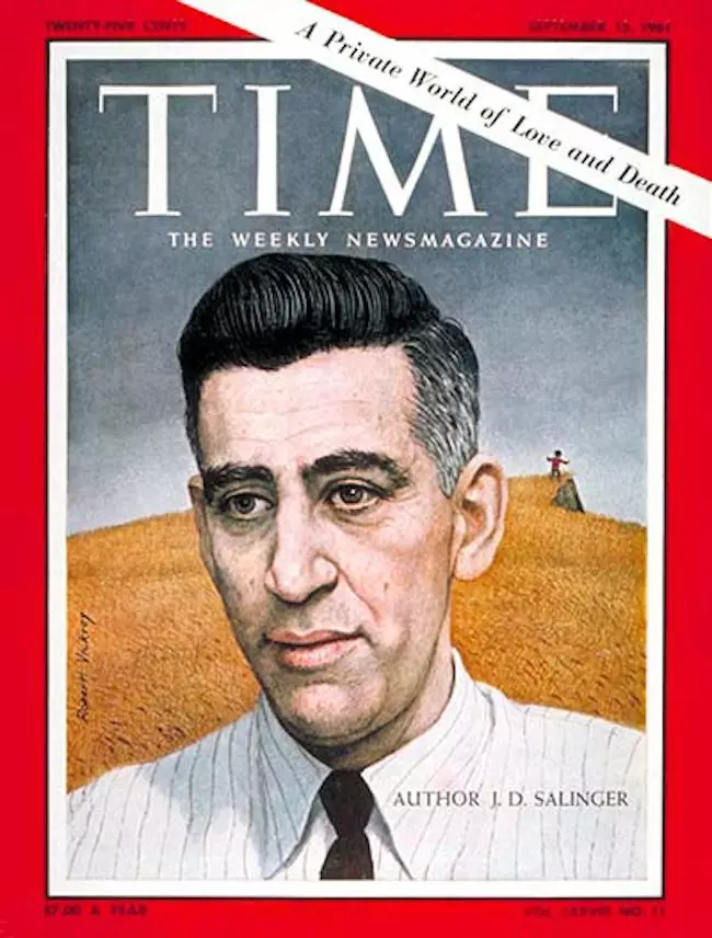 Ajakirja Time 78. köite 11. väljaande kaanel kasutatud J. D. Salingeri illustratsioon