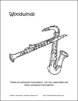 Woodwind Instruments رنگين صفحو