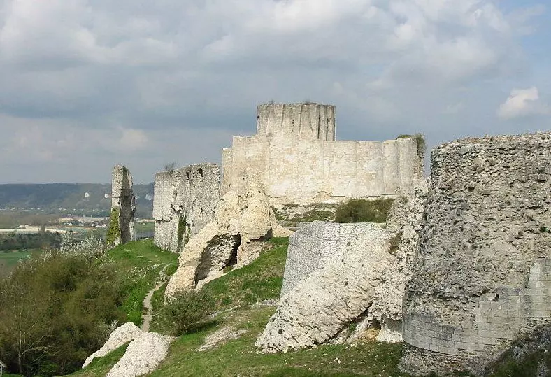 Chateau Gaillard v Normandii, Francie