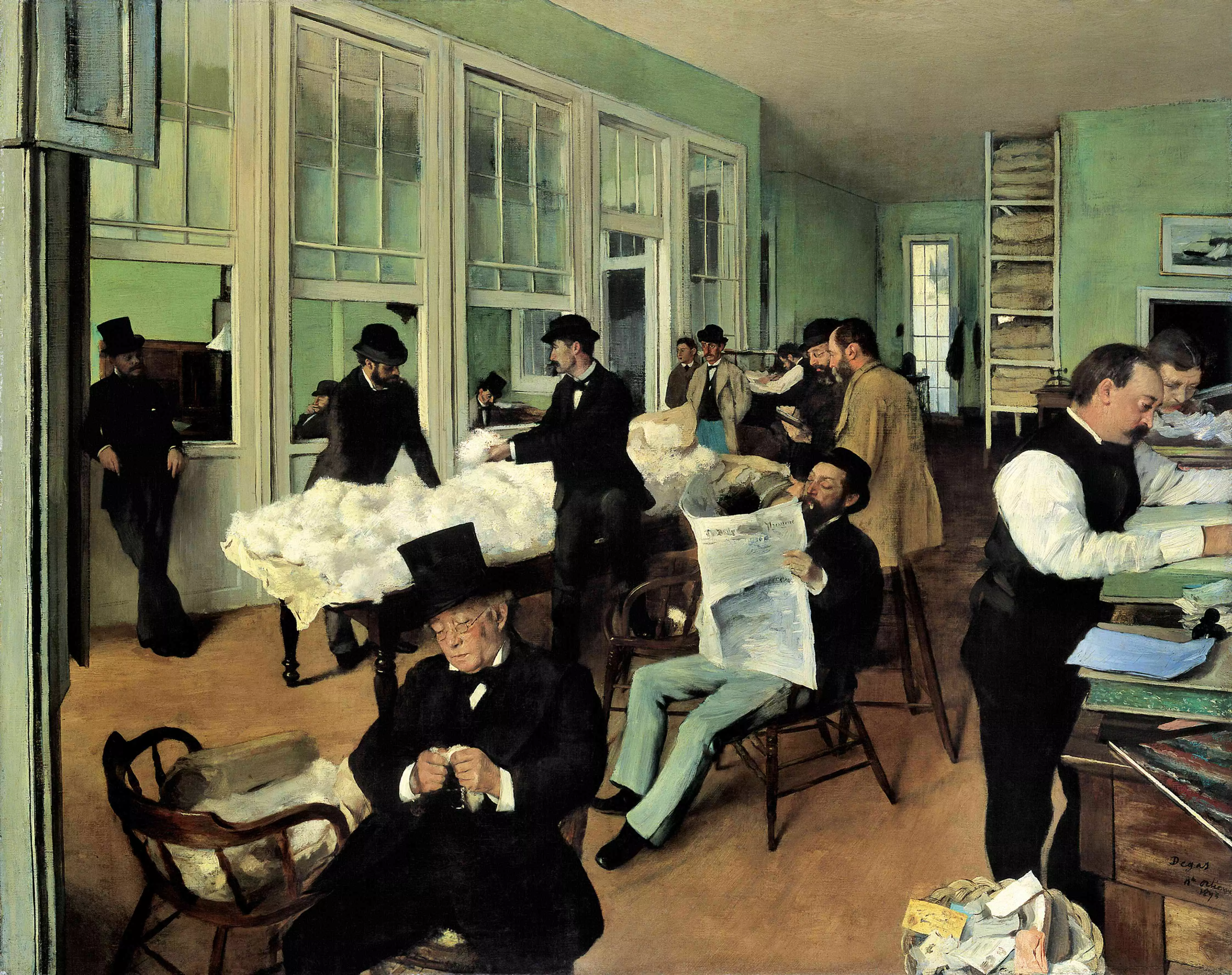 Ofisi ya Pamba huko New Orleans (Le Bureau de coton à La Nouvelle-Orléans), 1873