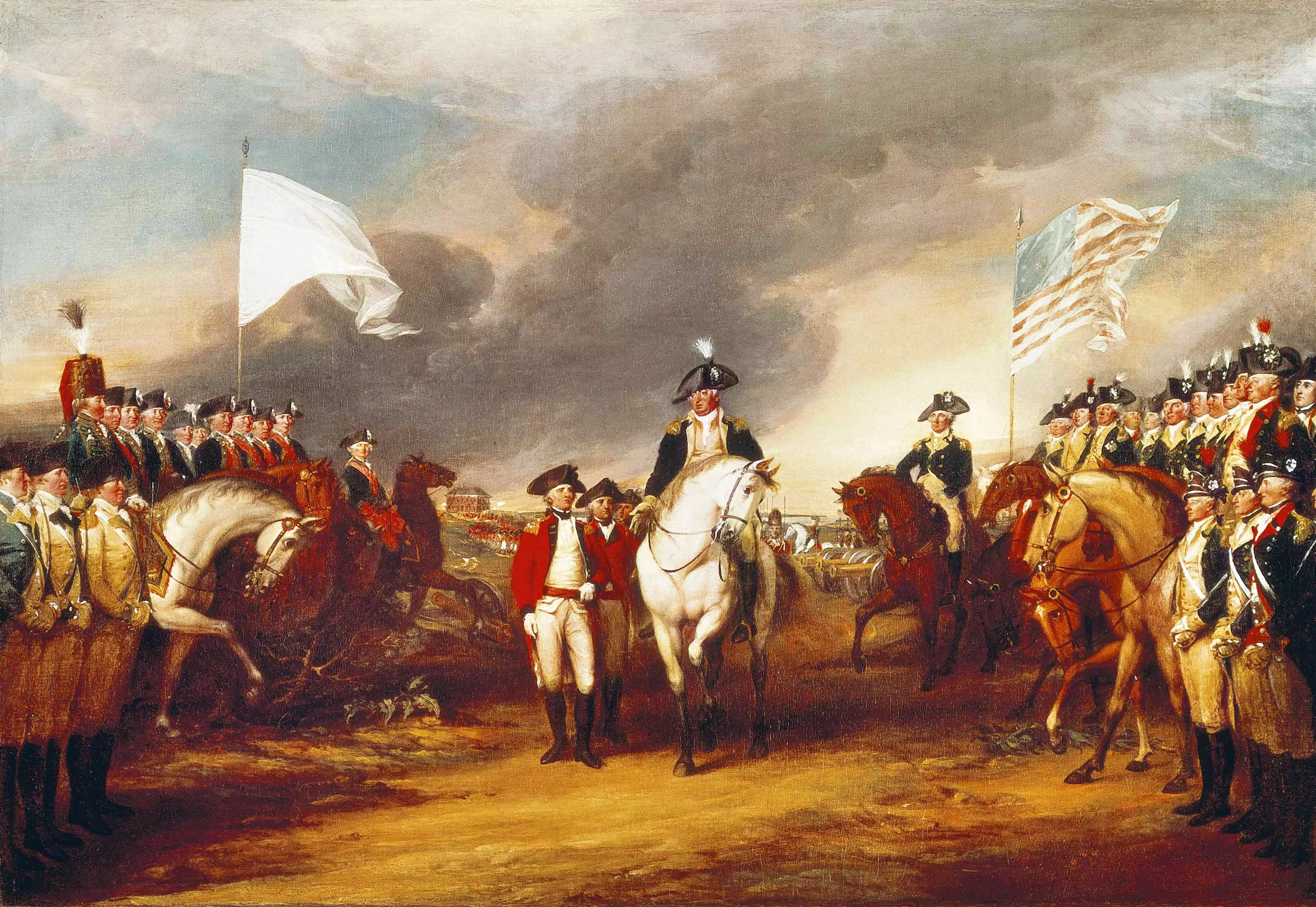 Yorktown၊ အောက်တိုဘာ ၁၉၊ ၁၇၈၁ တွင် Cornwallis လက်နက်ချ