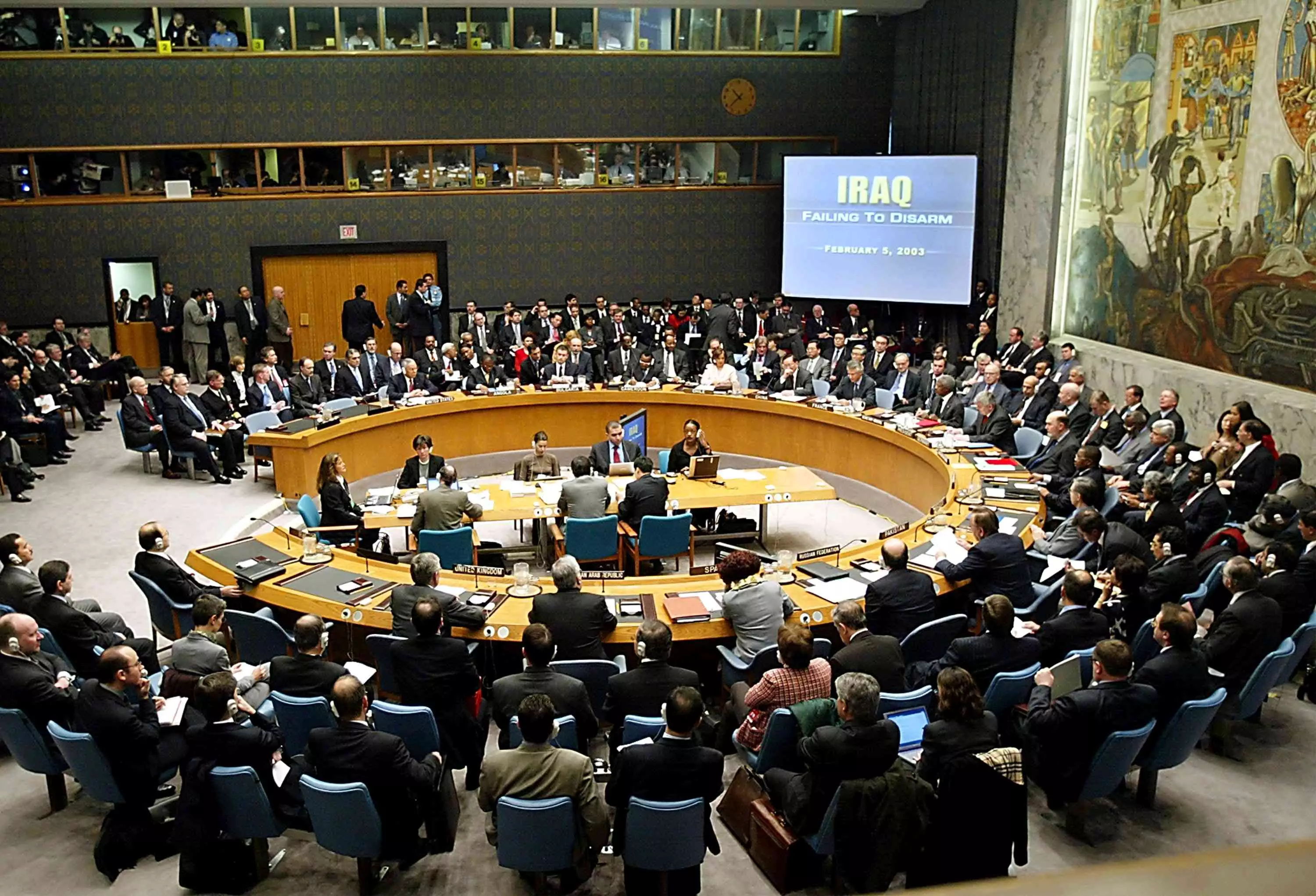 Colin Powell talte til FNs sikkerhetsråd