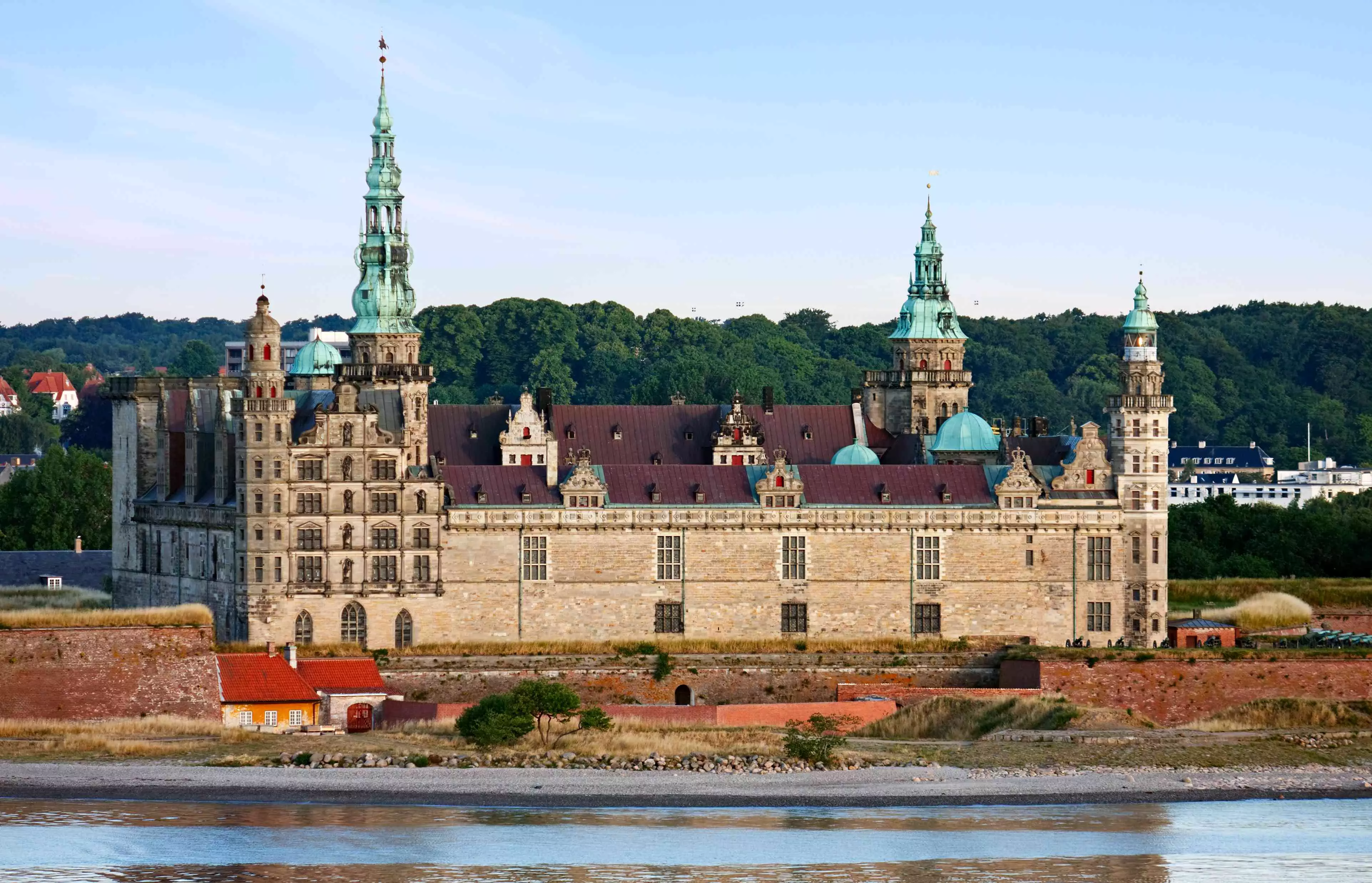 Grad Kronborg zgodaj zjutraj, Danska