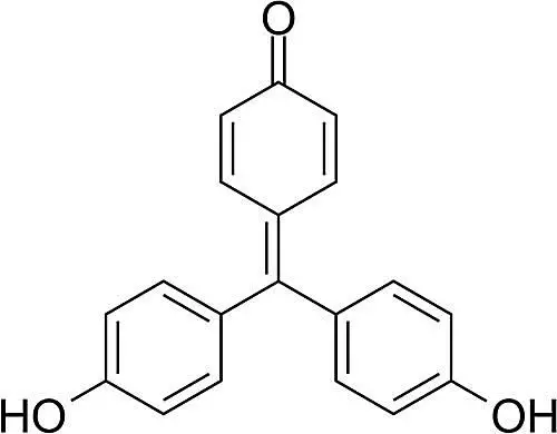 Esta é a estrutura química da aurina.