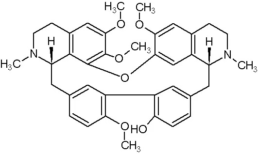 Esta é a estrutura química da rodiasina.