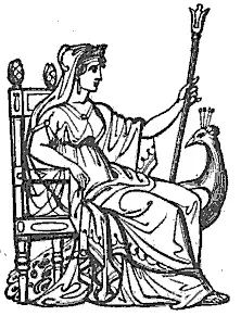 Juno: Boginje iz mitologije antične Grčije in Italije Thomasa Keightleyja iz leta 1852.