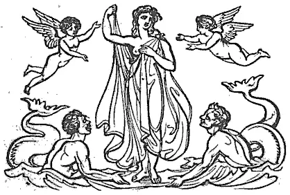 ונוס: אלות מתוך 1852 של תומס קיטלי, המיתולוגיה של יוון ואיטליה העתיקה.