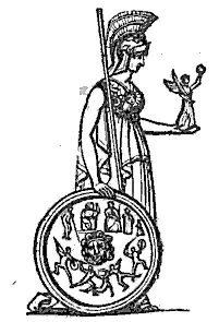 Minerva: Dee da Thomas Keightley del 1852 La mitologia dell'antica Grecia e dell'Italia