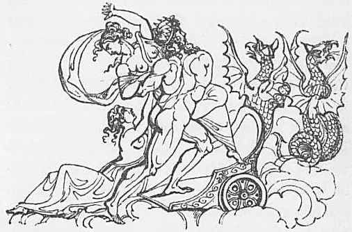 Gambar dewa Pluto atau Hades dari Keightley's Mythology, 1852.