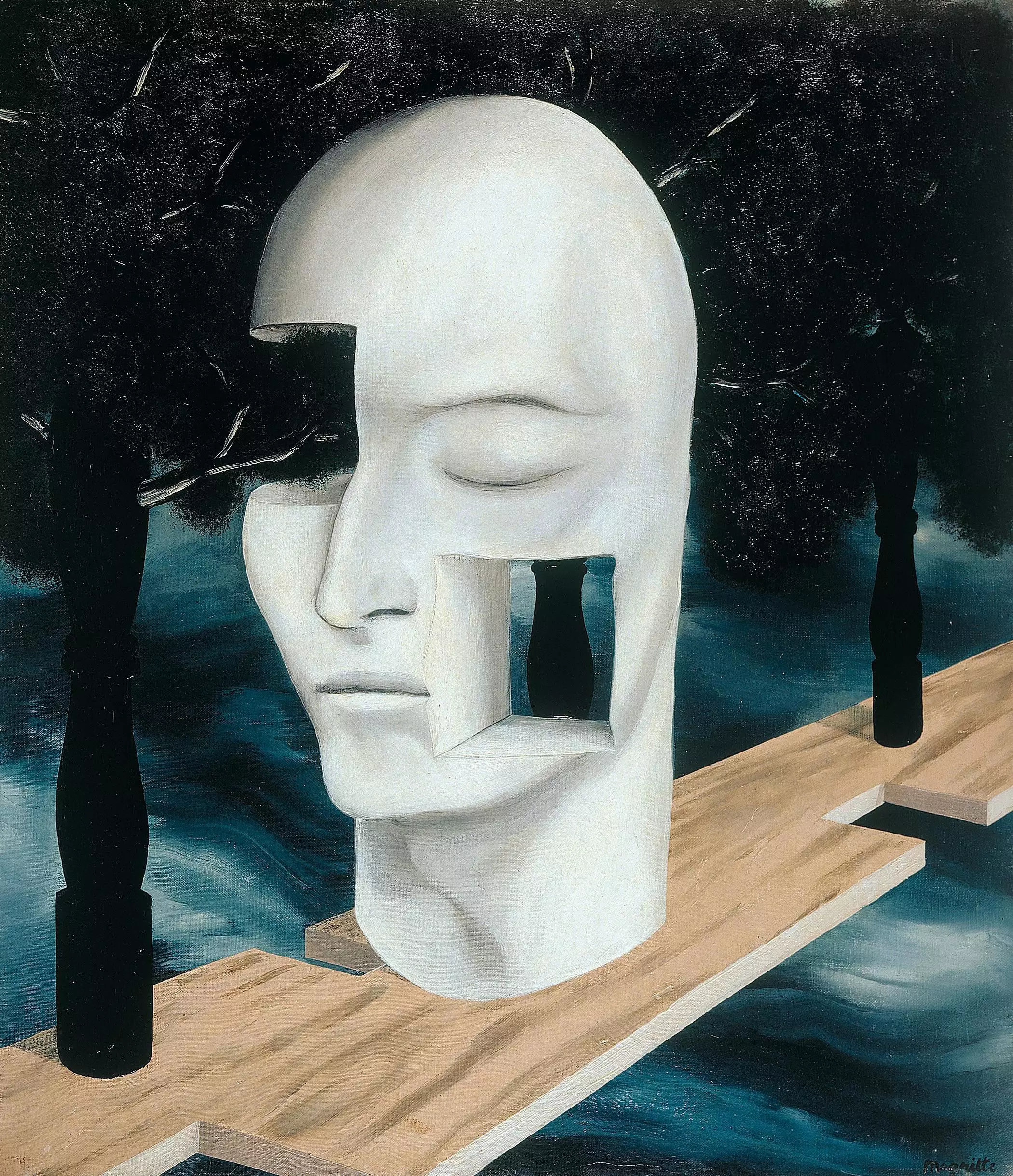 René Magritte - Le visage du génie, 1926-27