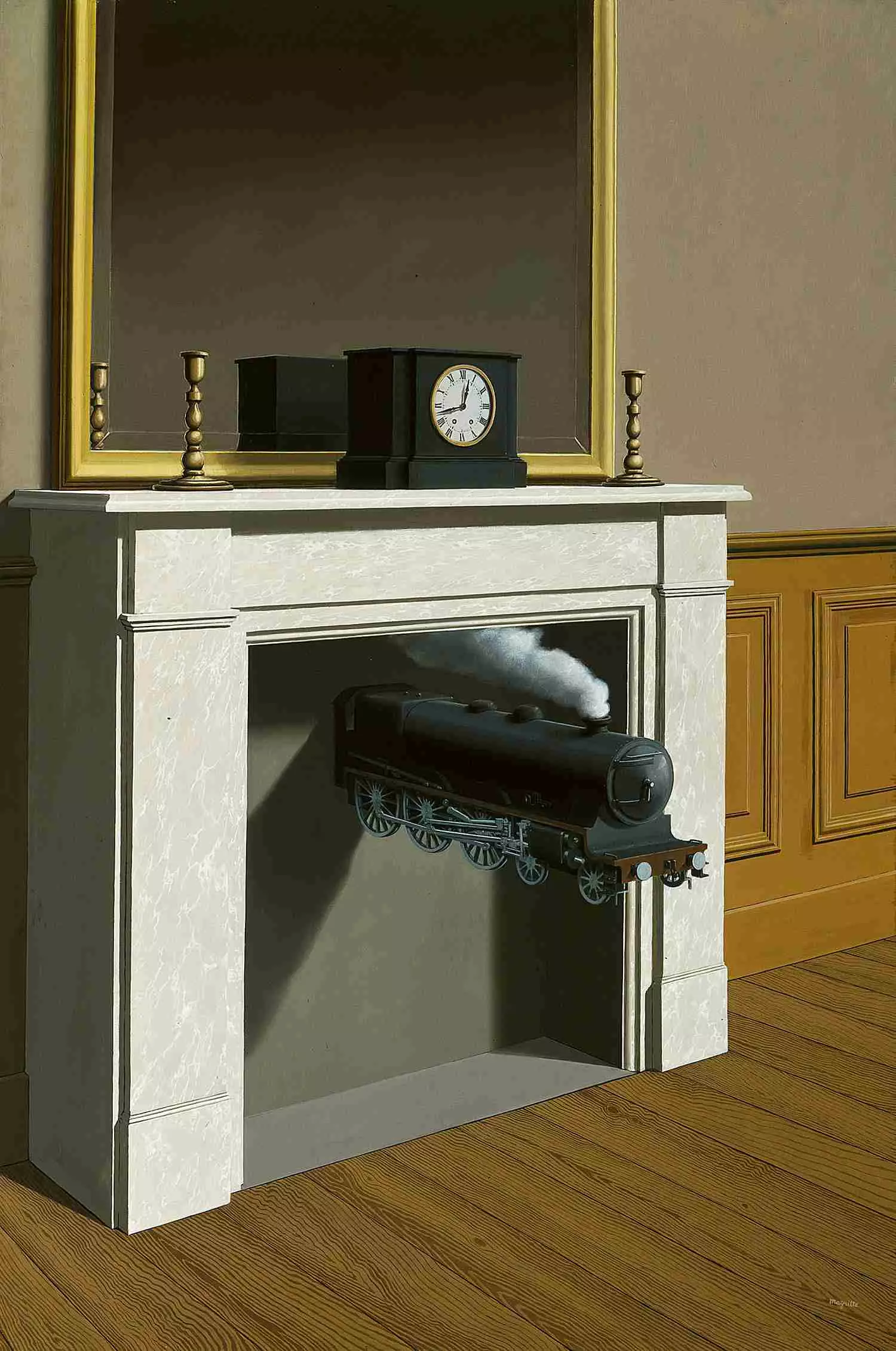 René Magritte - Le temps transpercé, 1938