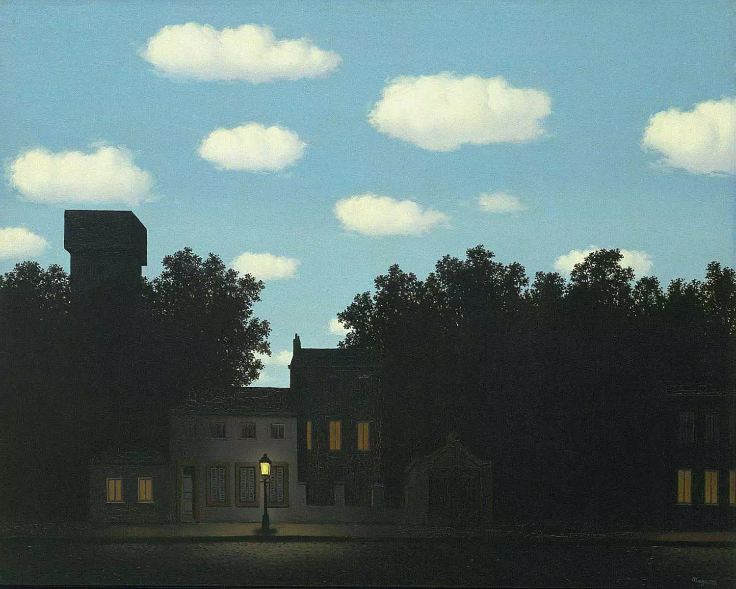 René Magritte - L'Empire de la Lumière, II, 1950