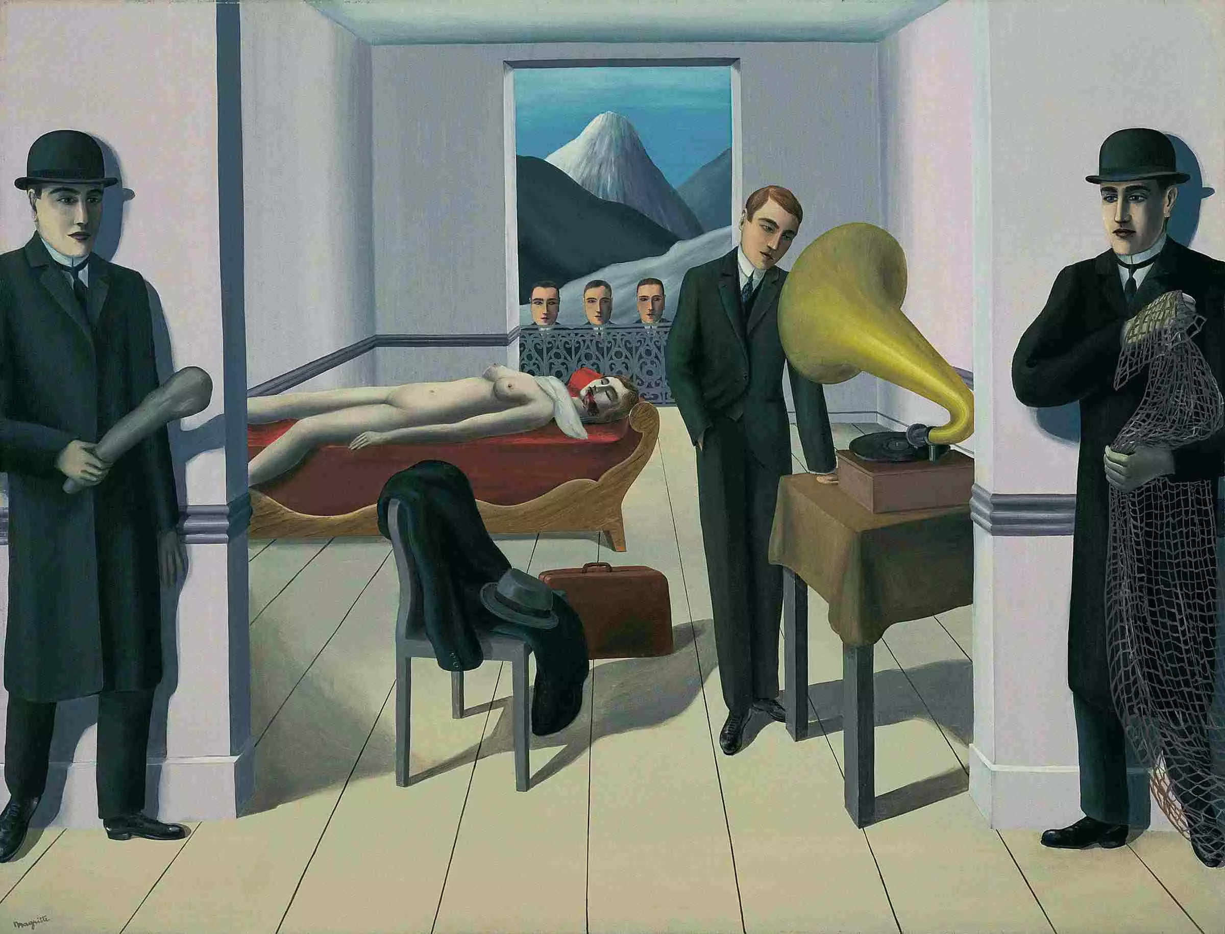 René Magritte - La Minacata Insidmurdisto, 1927