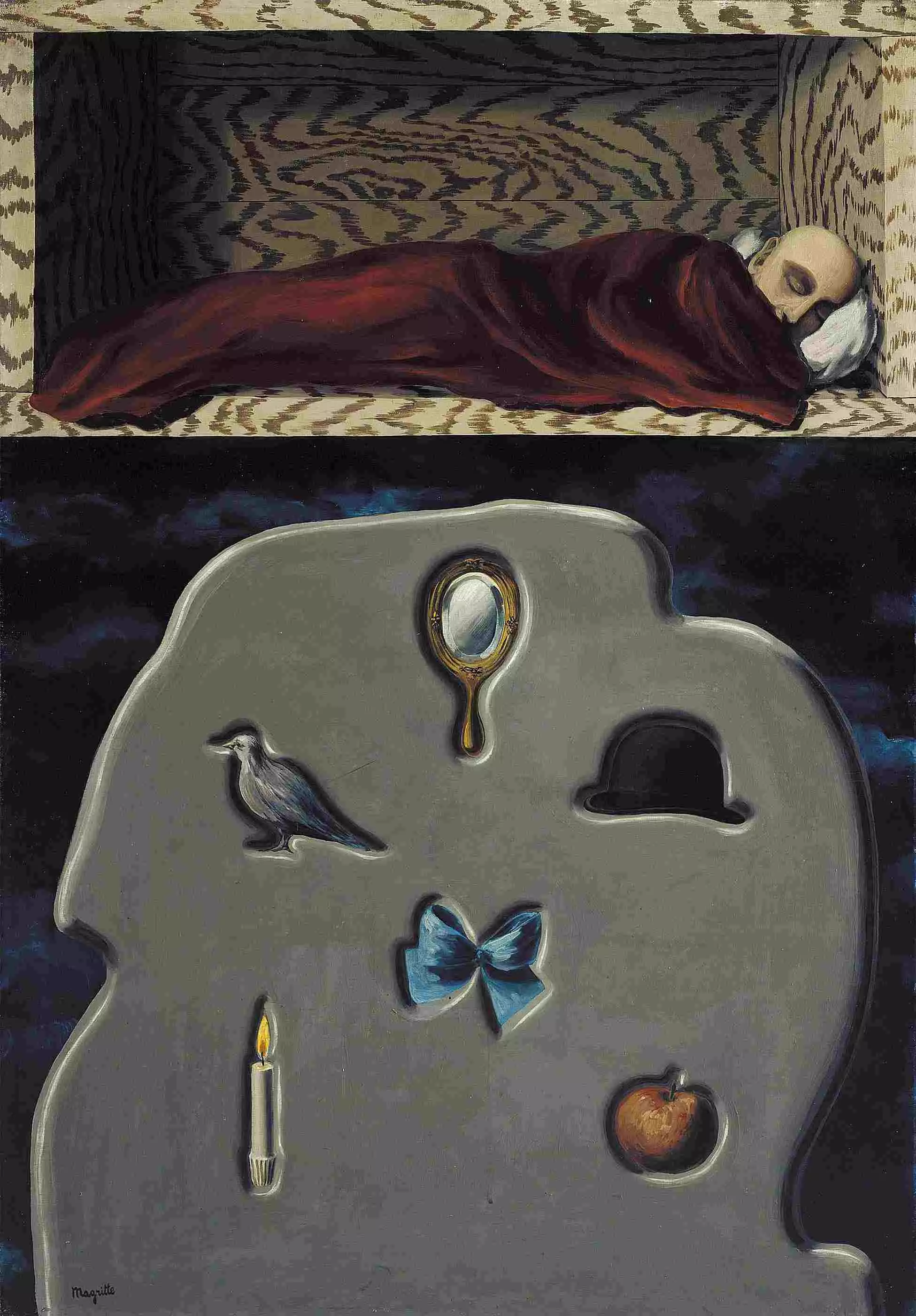 René Magritte - Le Dormeur téméraire, 1928