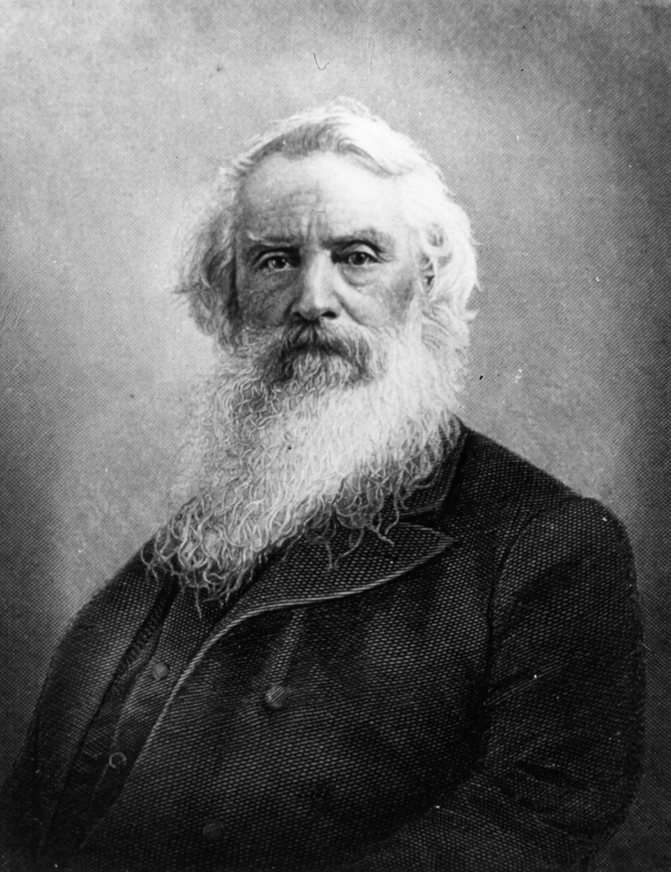 arredor de 1865: Samuel Finley Breese Morse (1791 - 1872), inventor e artista estadounidense.