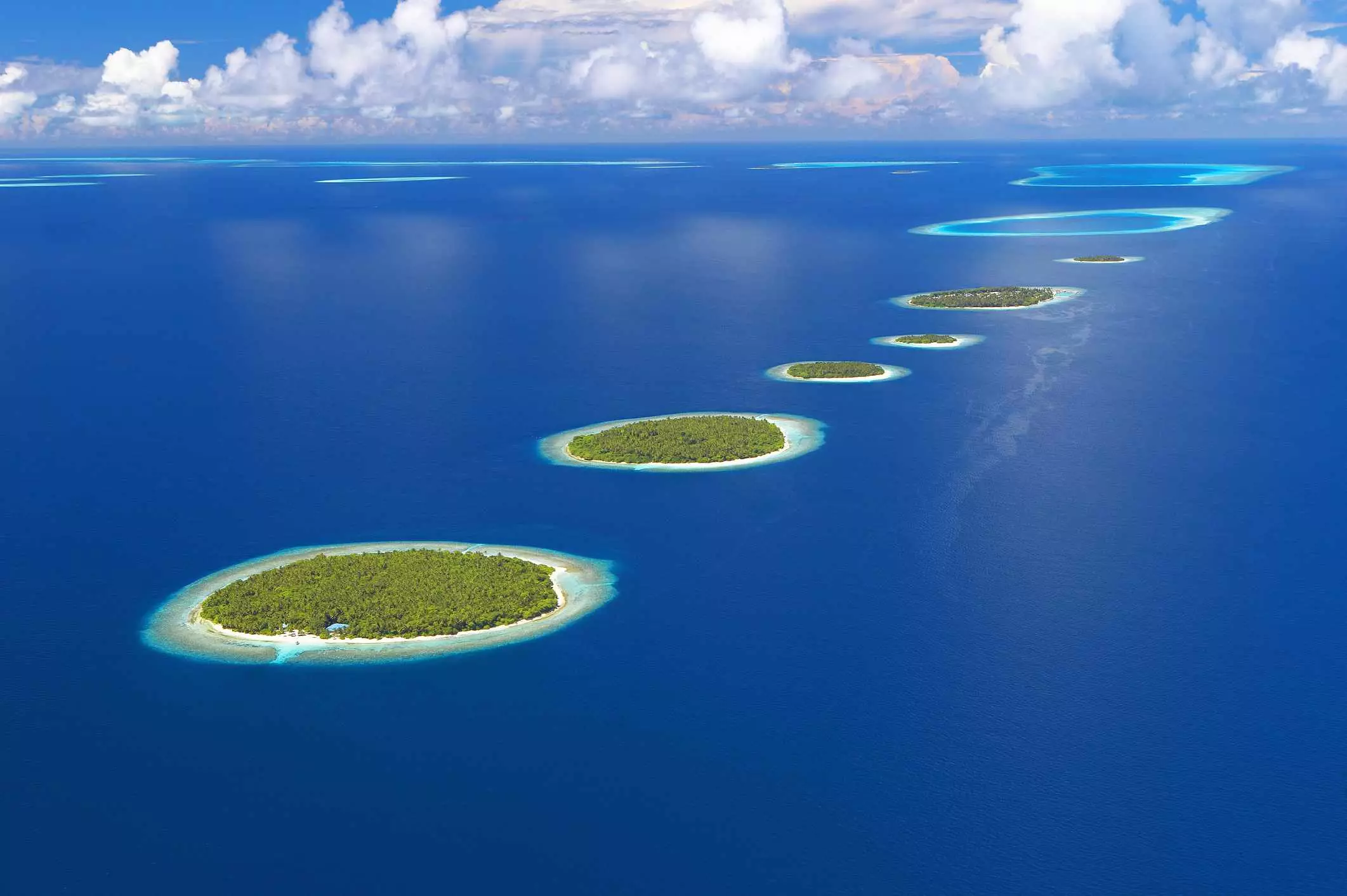 Maldives, Baa Atoll, mtazamo wa angani