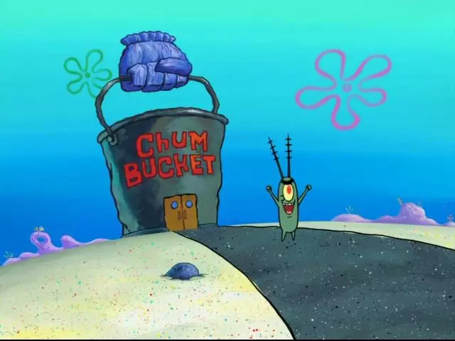 chum bucket bikinialustassa