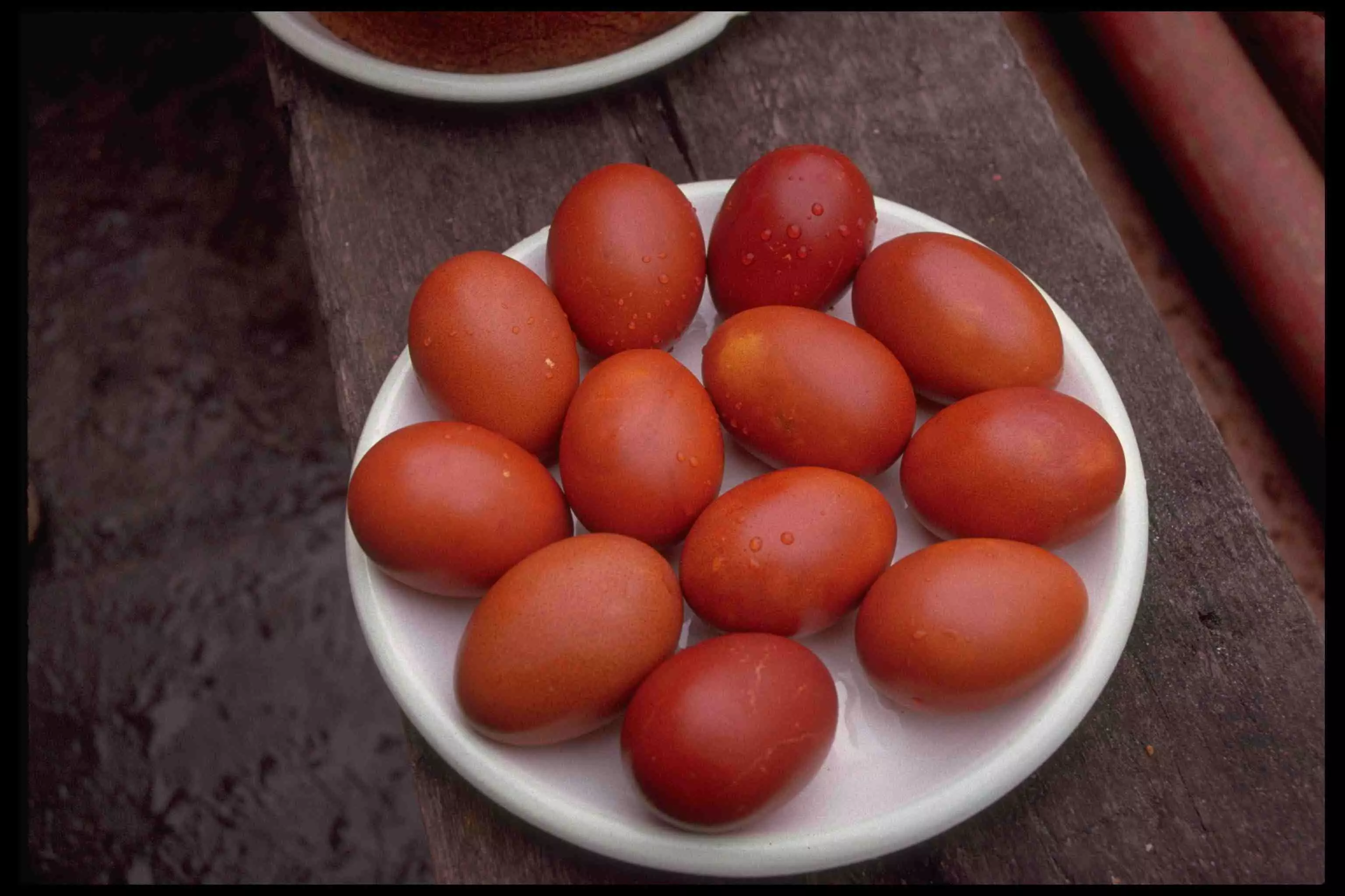 Red Easter Eggs