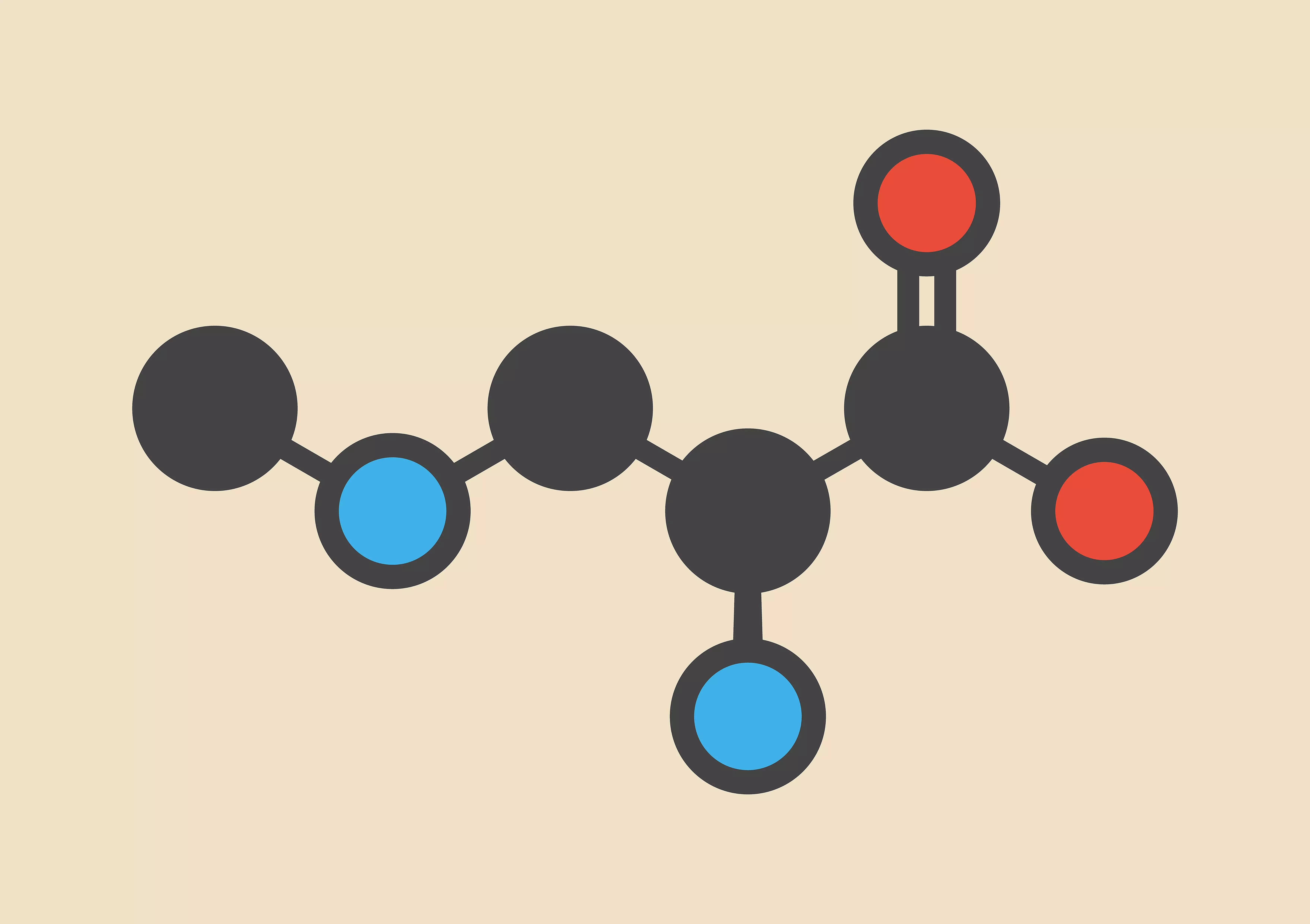 Молекулата на бета-метиламино-L-аланин има амино функционална група.