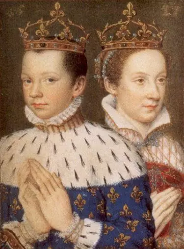 Francis II, Ọba Faranse, pẹlu ẹlẹgbẹ rẹ, Mary, Queen of Scots, ni akoko ijọba kukuru wọn