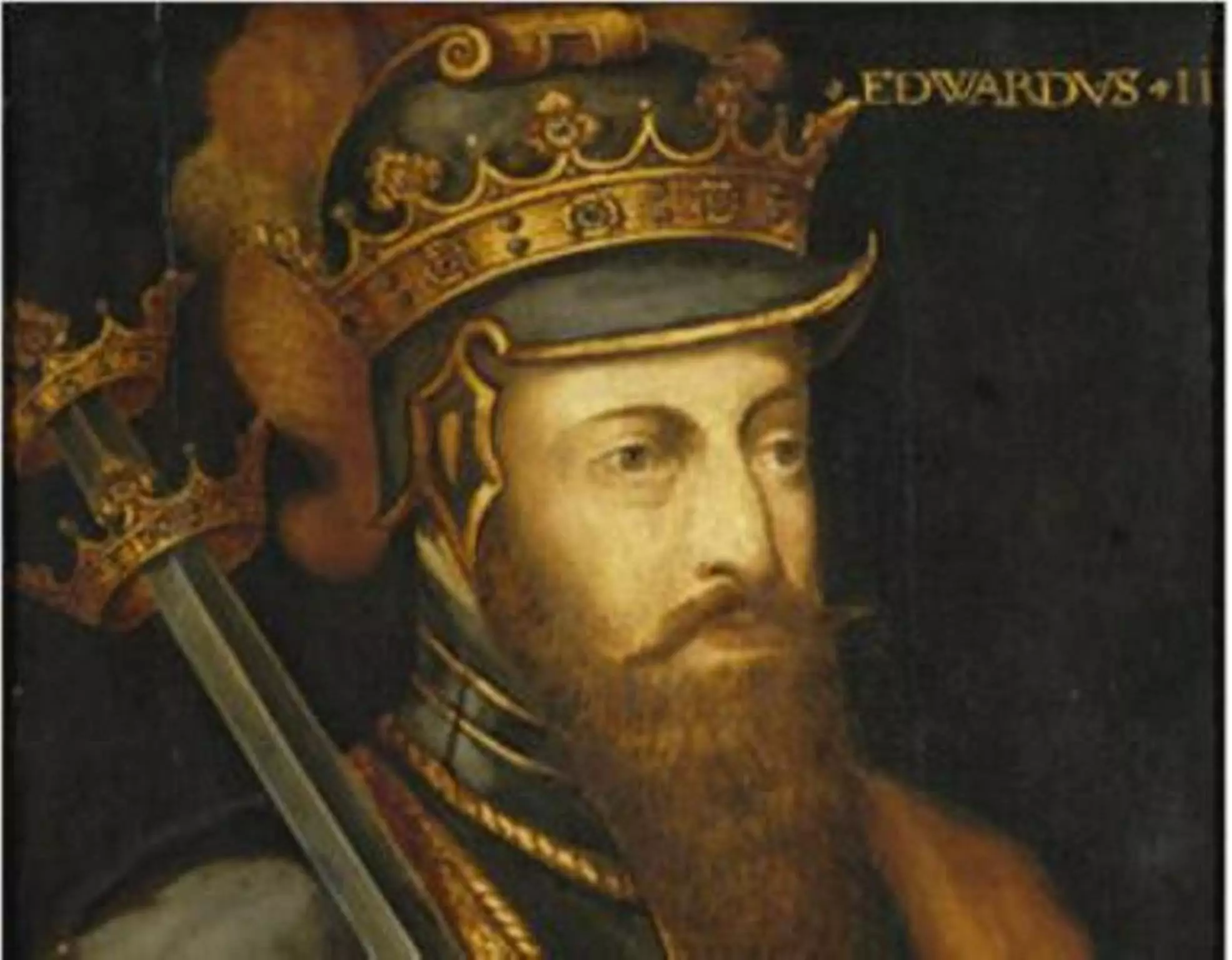 داڑھی اور بکتر پہنے ہوئے ایڈورڈ III۔