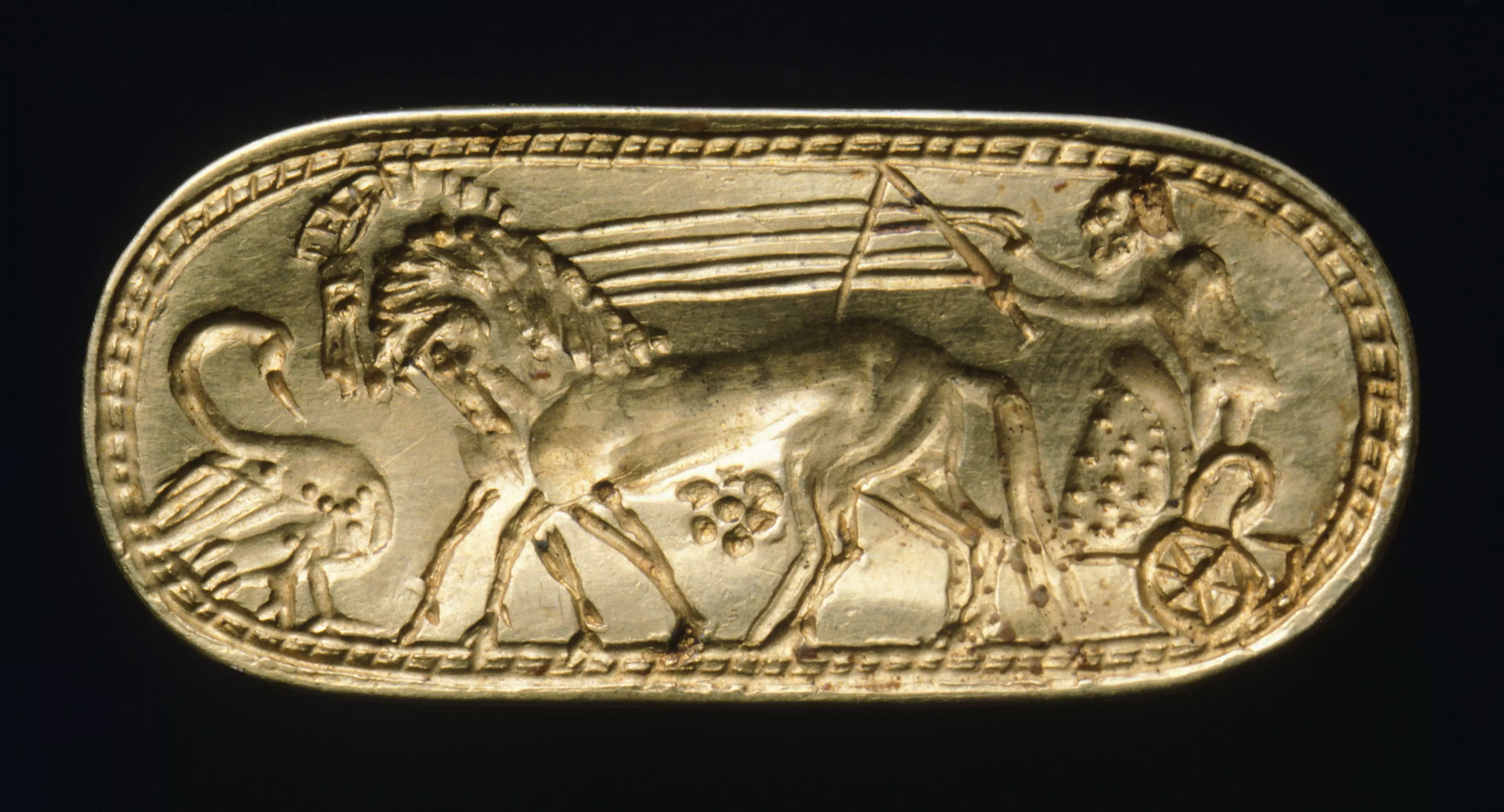 Gouden ring. Etruskyske beskaving, 6e ieu f.Kr.