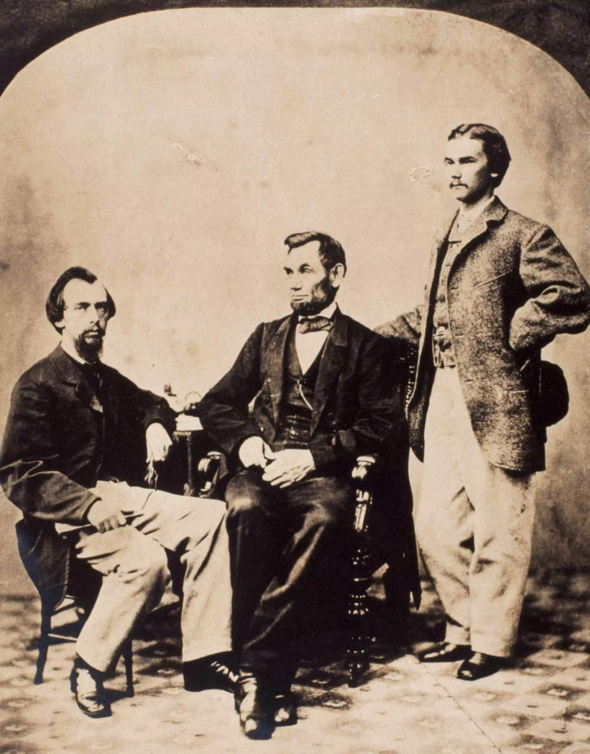 林肯总统、约翰·G·尼古拉和约翰·海伊