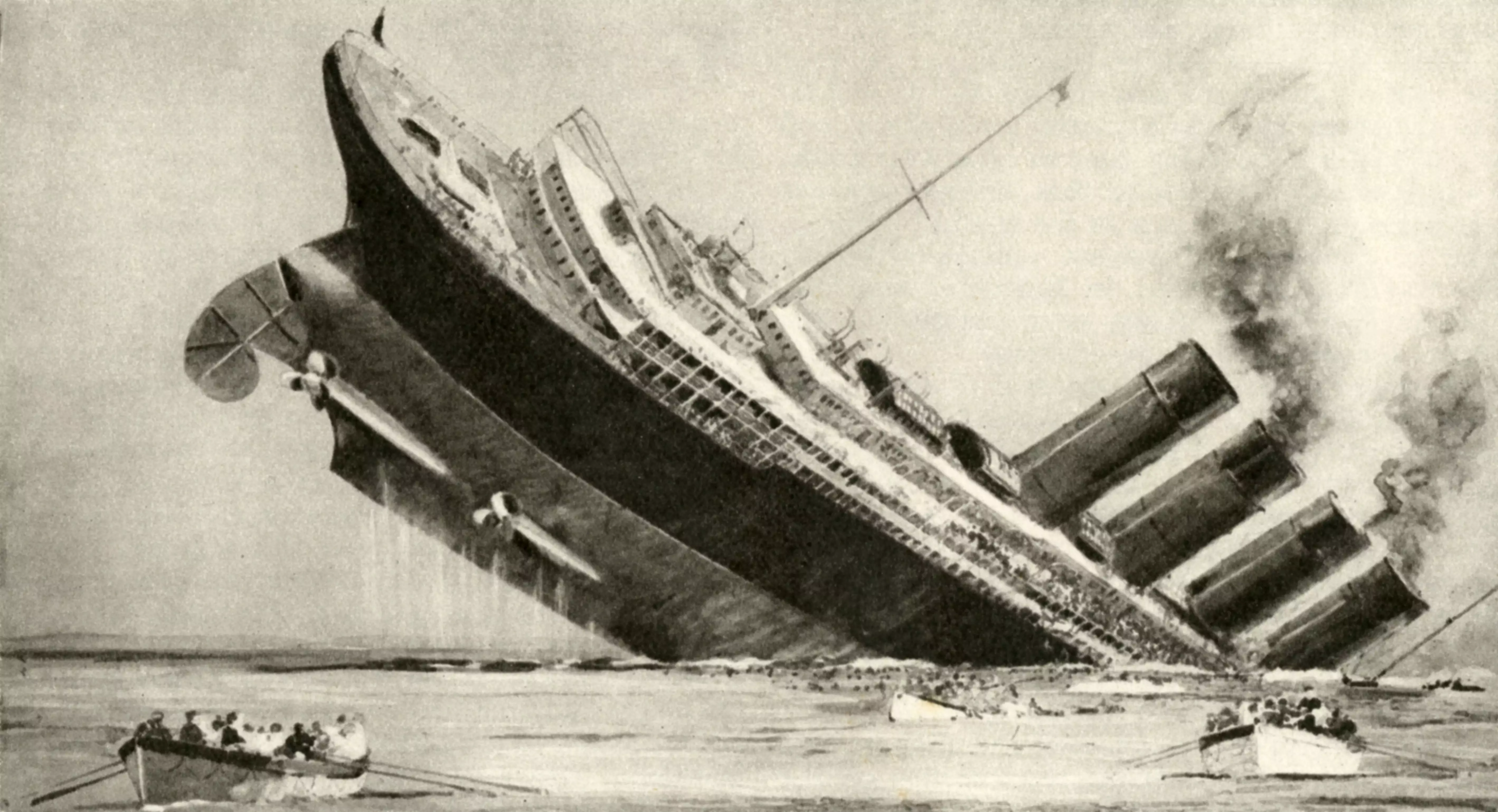 Mbytja e 'Lusitania', 7 maj 1915.