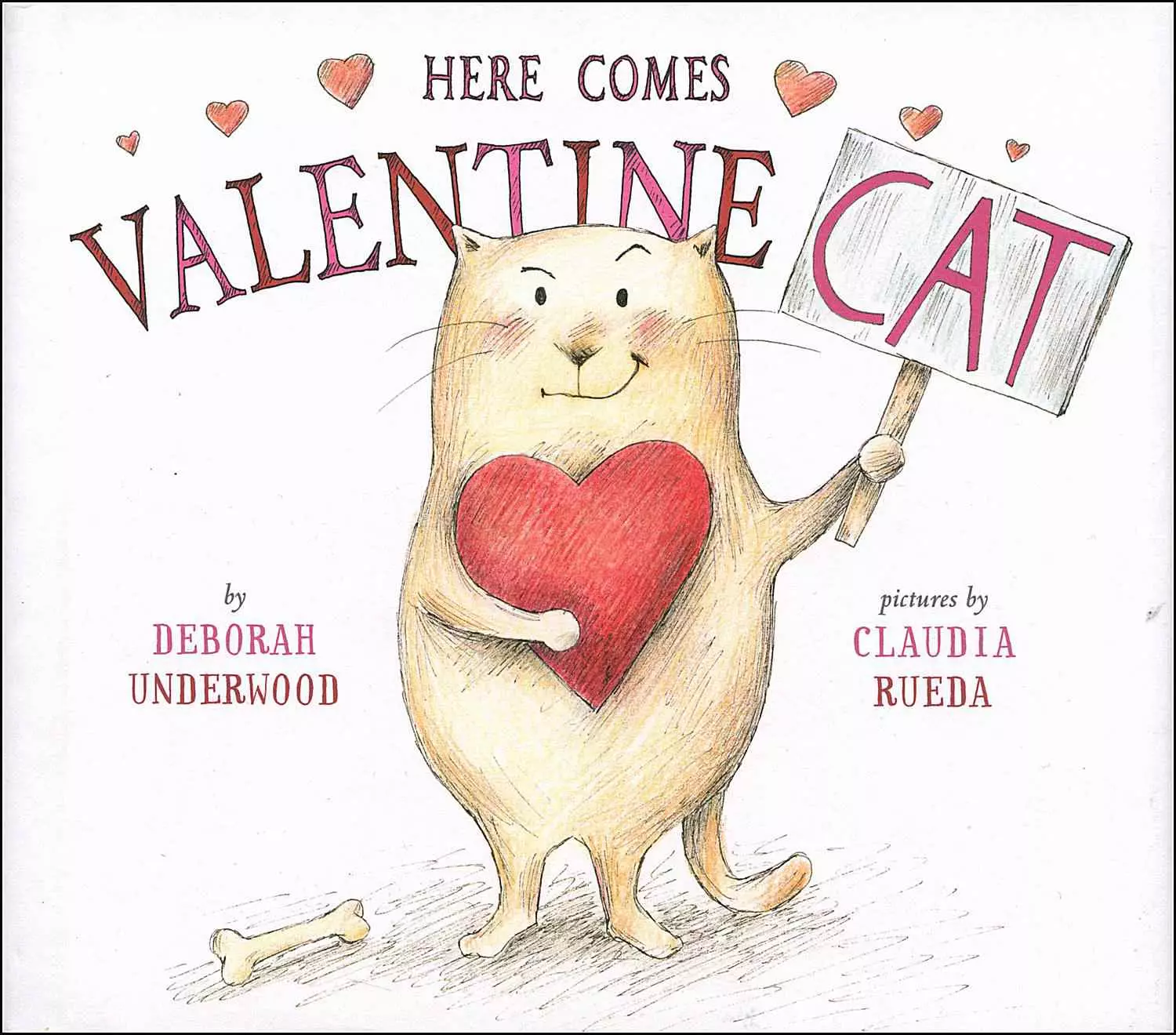 Here Comes Valentine Cat - portada del libro ilustrado