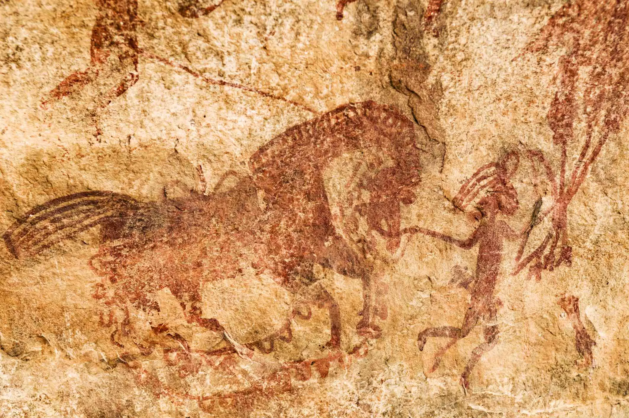 Peinture rupestre du paléolithique supérieur
