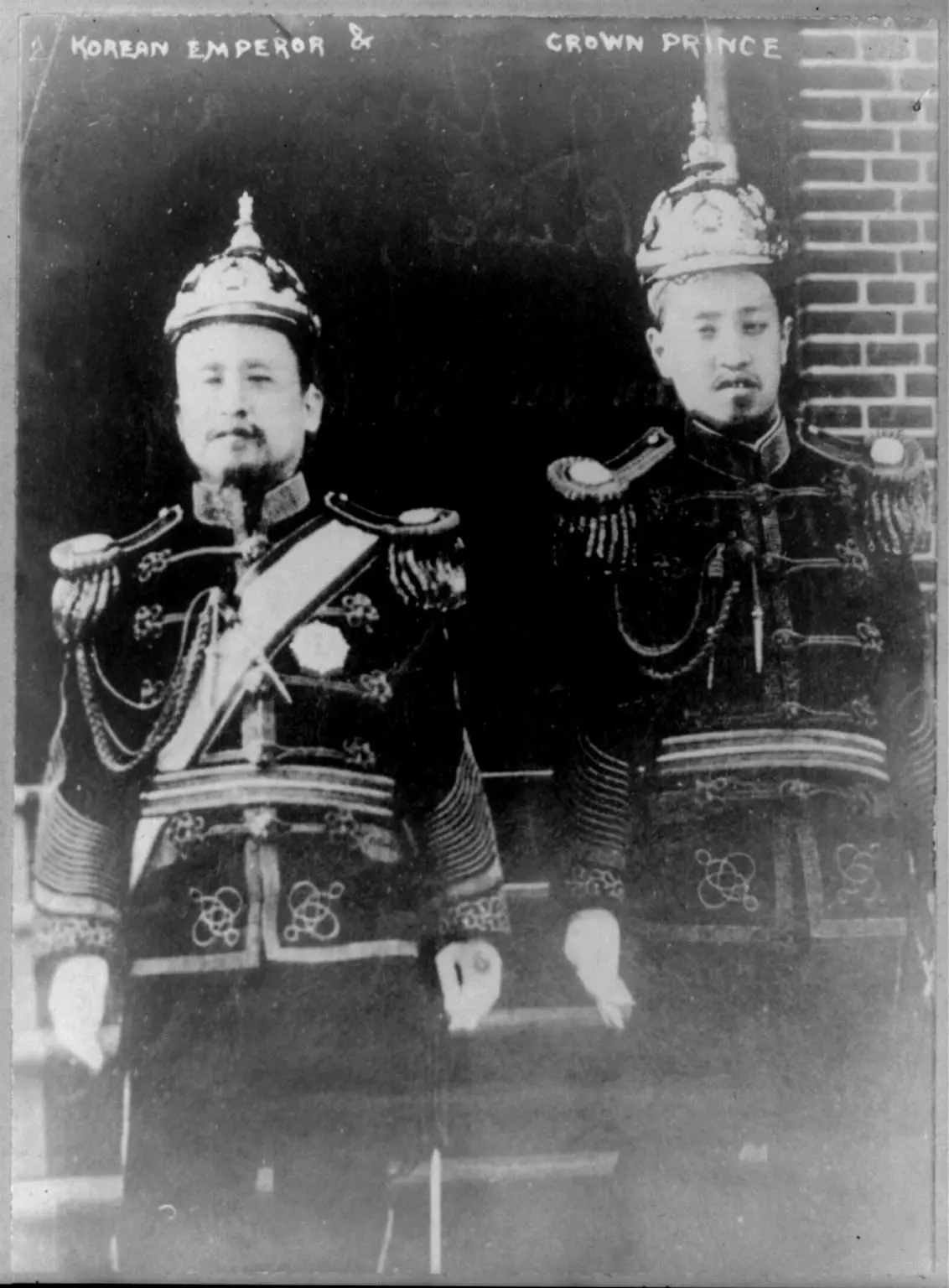 Kaiser Gojong und Prinz Imperial Yi Wang, undatiertes Foto