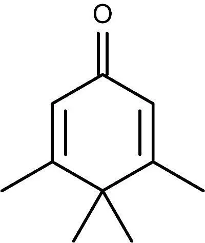 මෙය penguinone හෝ 3,4,4,5-tetramethylcyclohexa-2,5-dien-1-one හි රසායනික ව්‍යුහයයි.