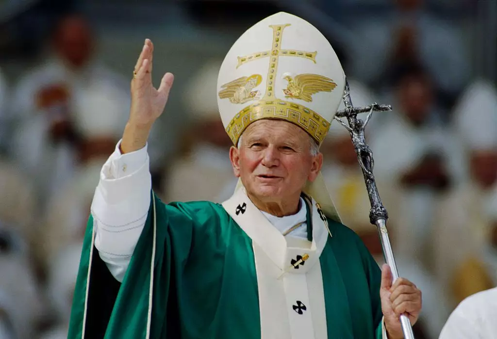 Pope Ioane Paulo II i Strasbourg