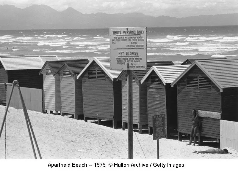 Biển hiệu Apartheid Beach - 1979