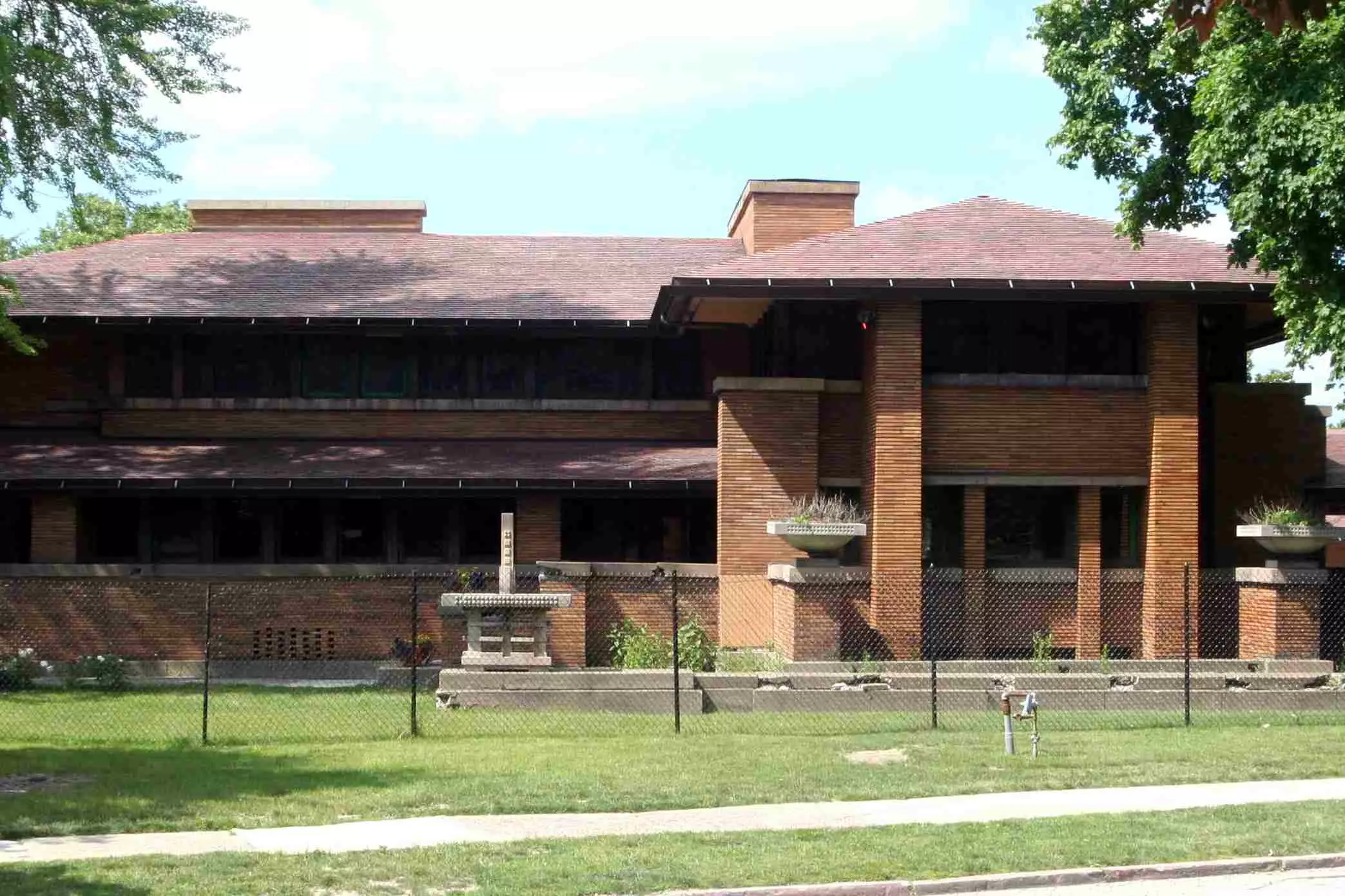 The Prairie Style Darwin D. Martin House door Frank Lloyd Wright in Buffalo