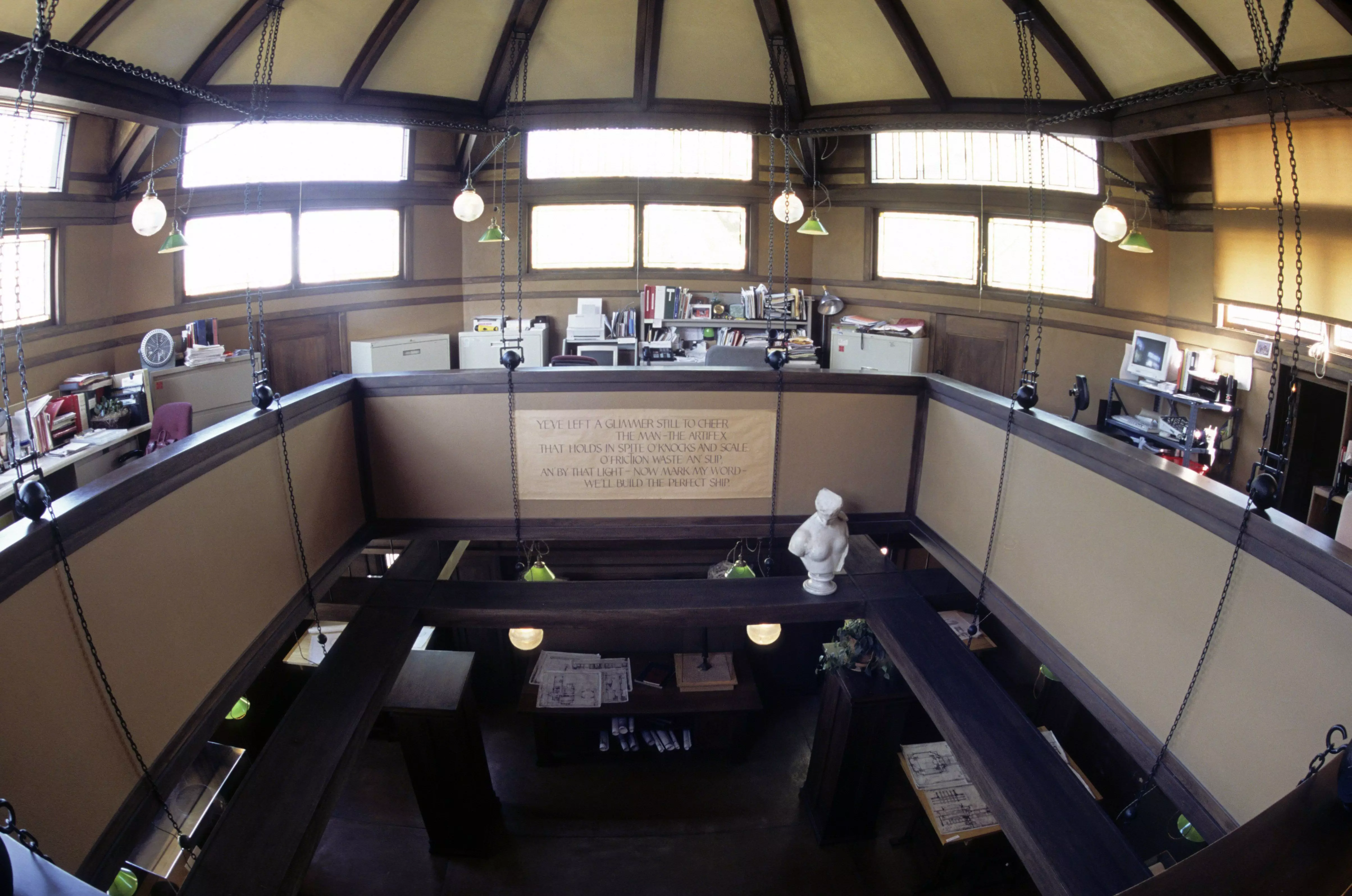 Frank Lloyd Wright's Studio, verbonden aan zijn huis in Oak Park, Illinois