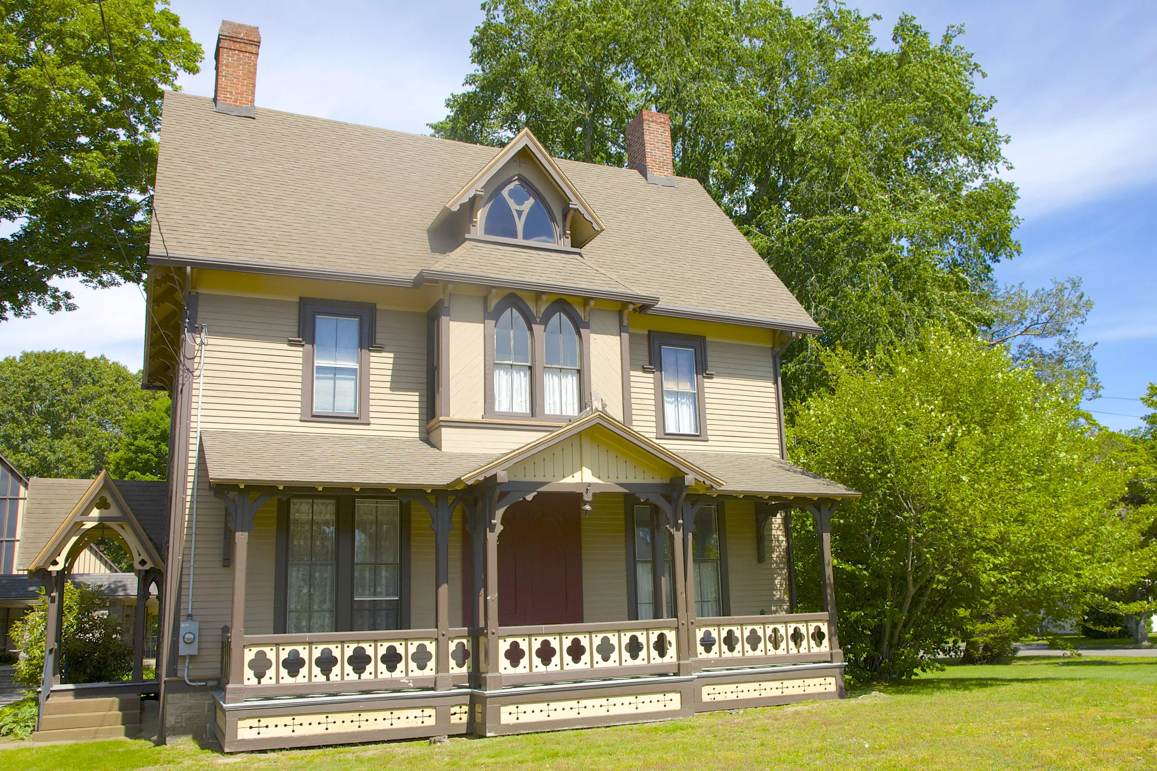 Gothic Revival Rectory c. 1873 di Old Saybrook, Connecticut