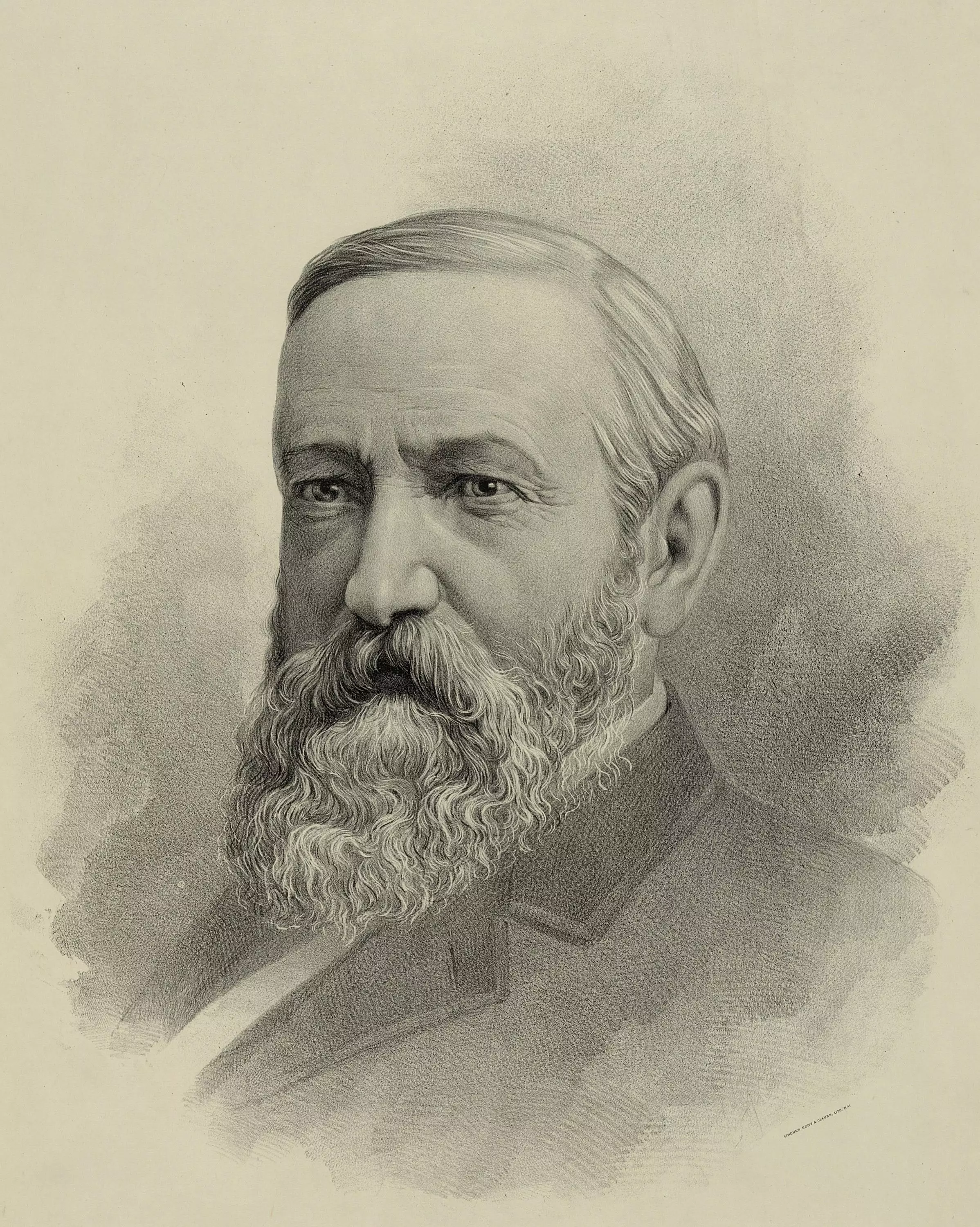 Portrét prezidenta Benjamina Harrisona