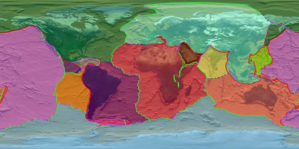 प्लेट और महासागर मानचित्रण