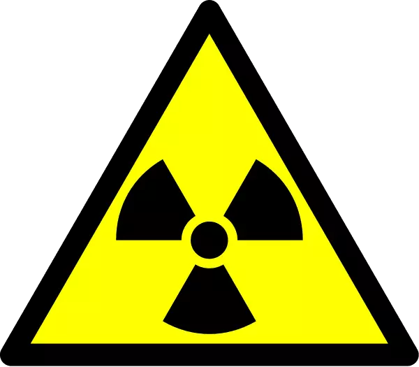 Laboratuvar güvenlik işaretleri, radyoaktif tehlike