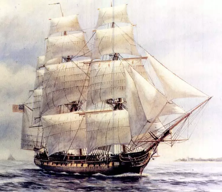 USS Chespeake дар зери киштӣ