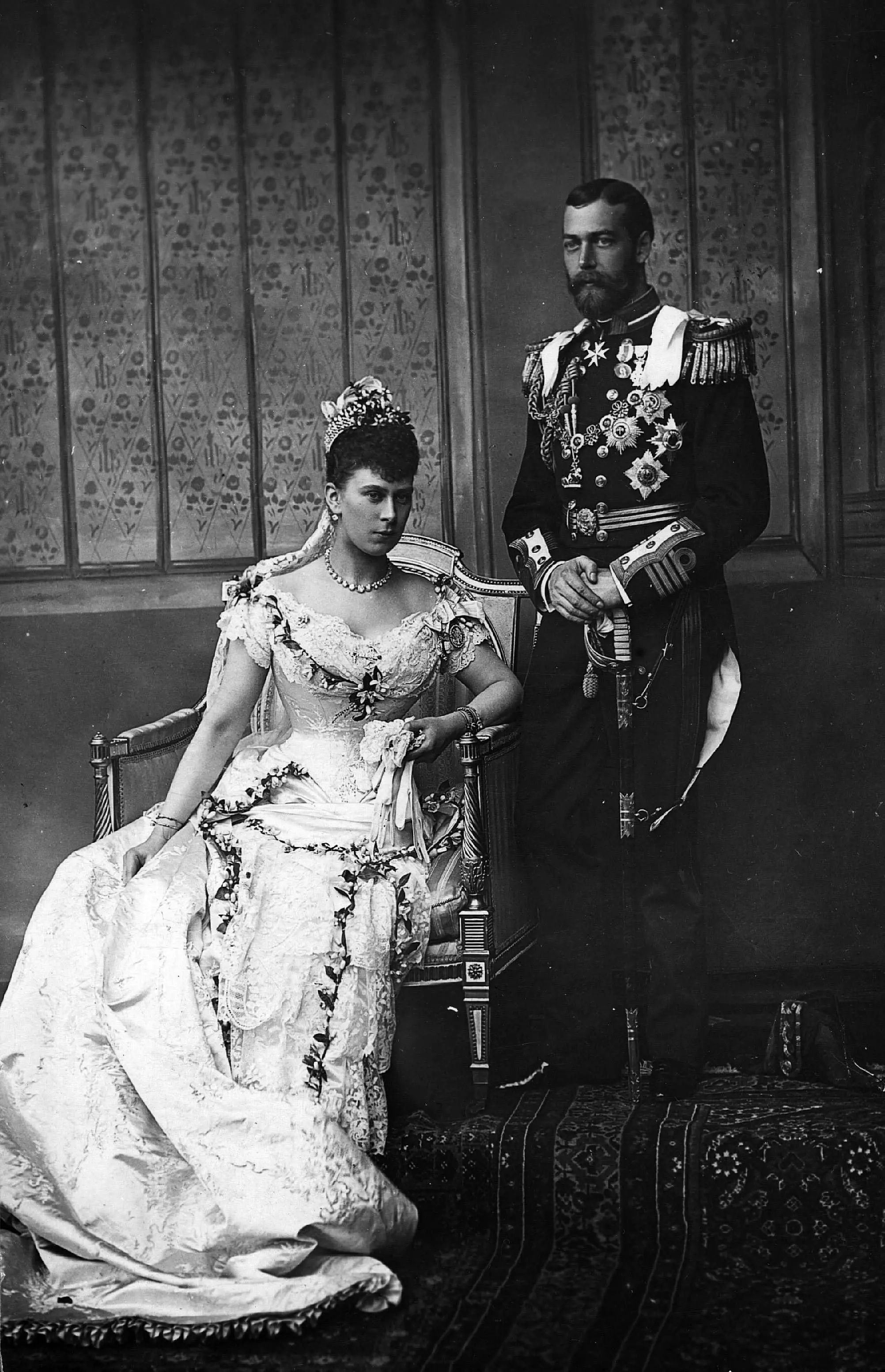 Kong George V og prinsesse Mary af Teck.