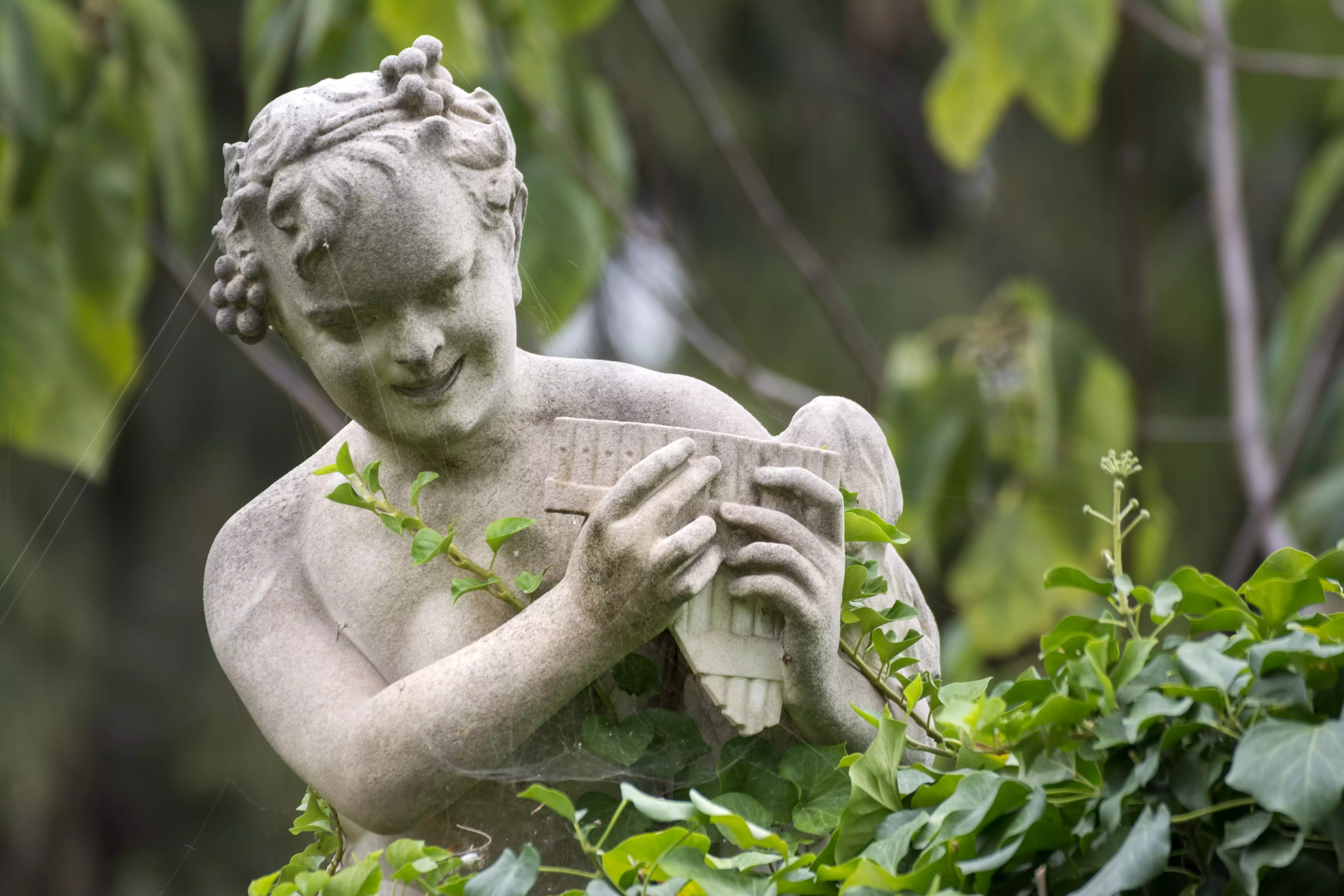 Statwa tal-Ġebla Ta' Pan Fil-Park Nazzjonali, Ateni, il-Greċja