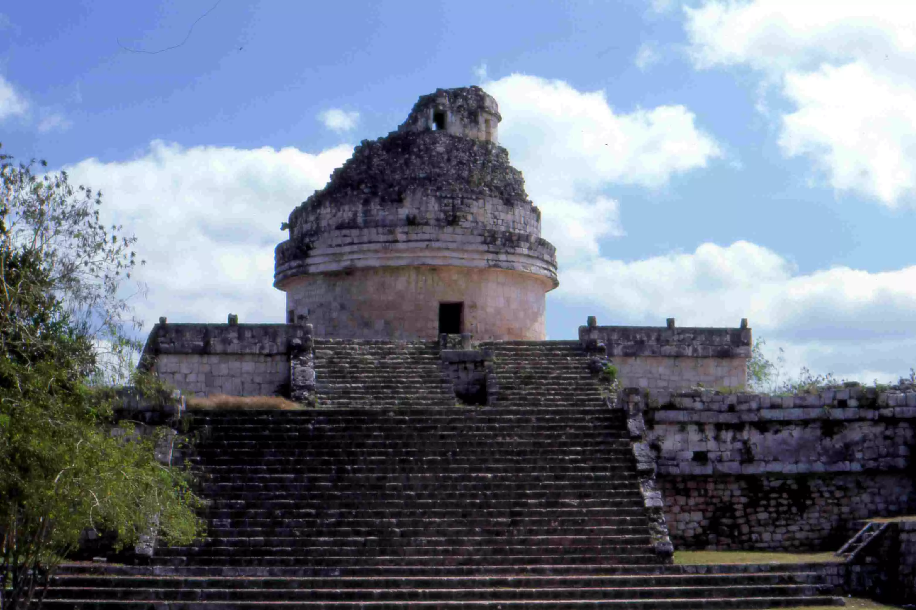 Caracol (het observatorium) in Chichén Itzá, Yucatan, Mexico