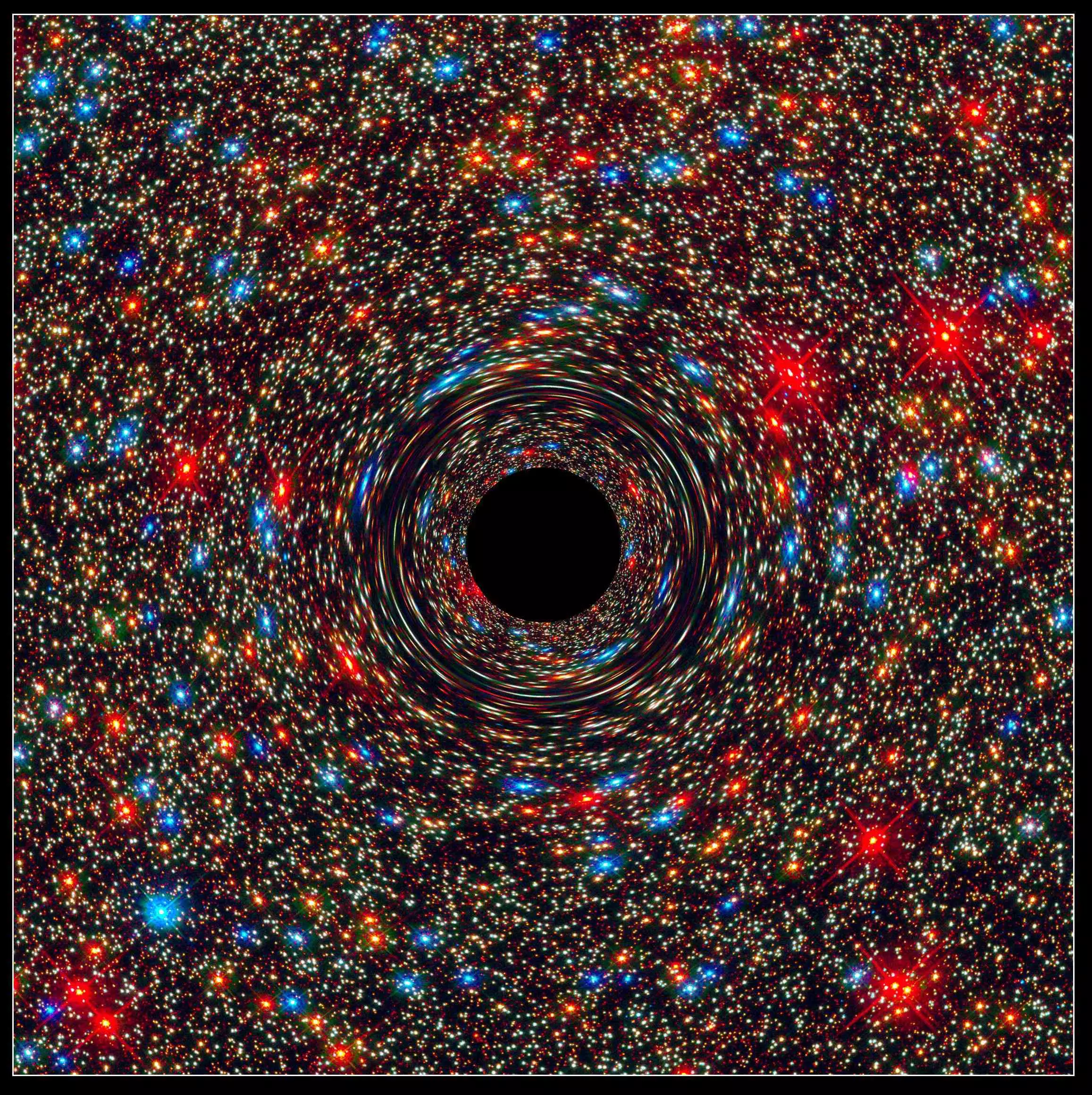 ülimassiivse musta augu arvutisimulatsioon