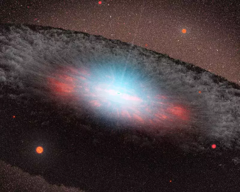 NASA Galaxy Hunter: tohutu mustade aukude lämmastikutähe moodustumine