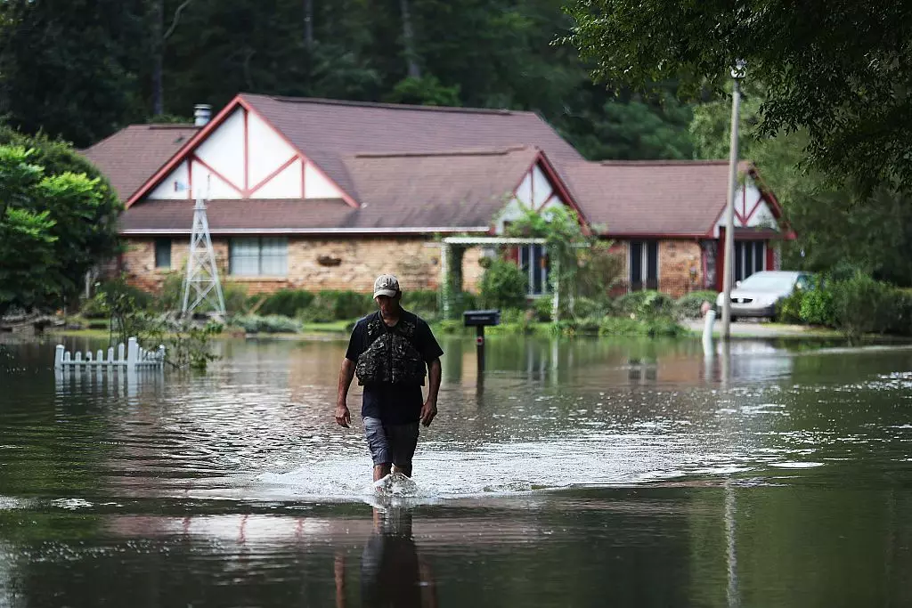 overstroming in Zuid-Louisiana