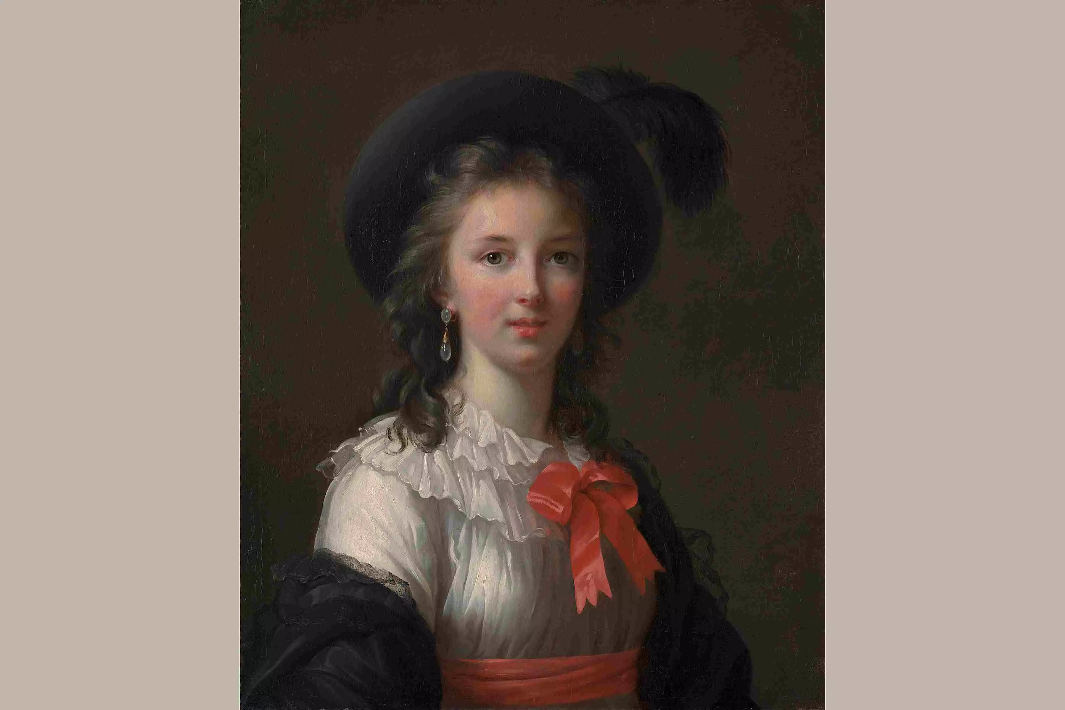 I-Self-portrait, u-Elizabeth Vigee-Lebrun, i-Kimball Art Museum