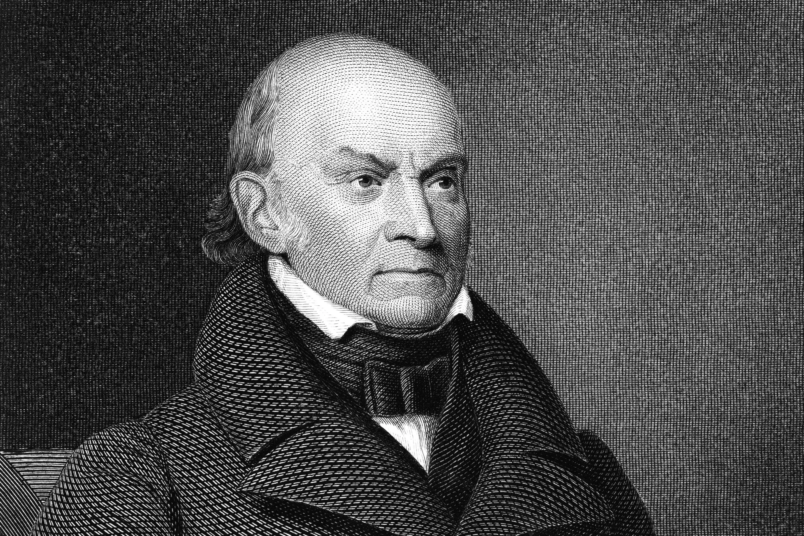 Portreti i gdhendur i John Quincy Adams